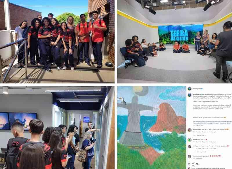 Alunos do 9º ano da EMEFM Mário Borelli Thomaz visitam estúdios do ...